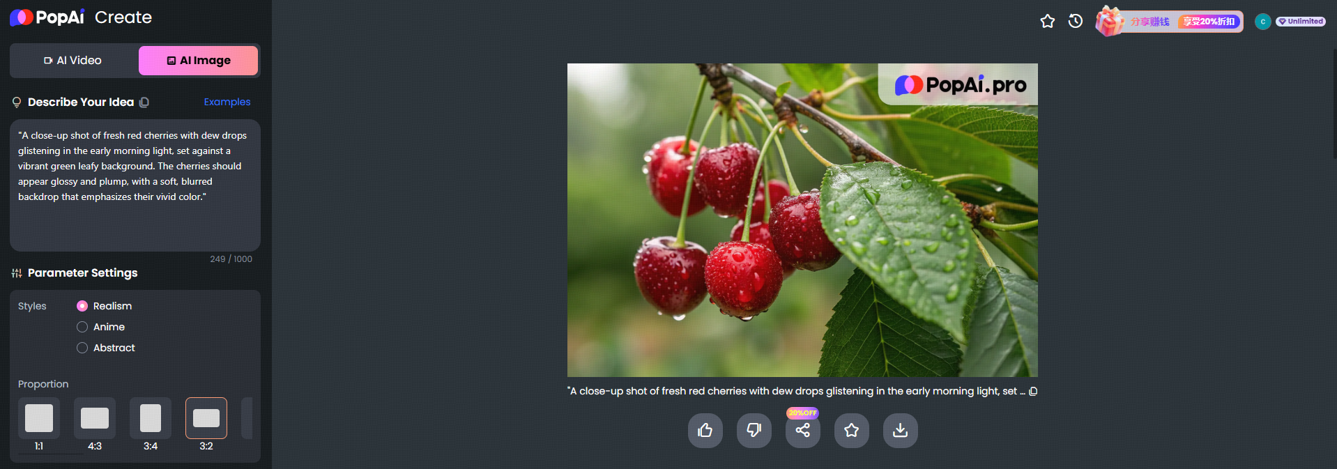 Best Cherry AI Image Generator: Create Stunning Visuals in Minutes - PopAi